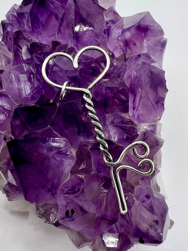 Sterling Silver Key Wire Wrapped Pendant - Etsy