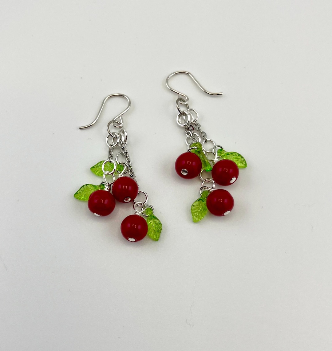 Huckleberry Bunch Red Jade Earrings - Etsy
