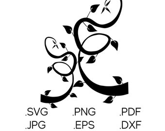 Ivy Dxf File - Etsy