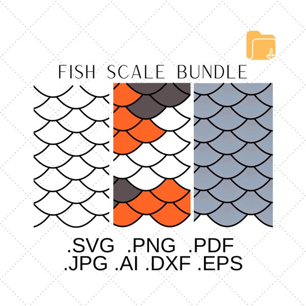 Fish Scale Stencil - Etsy