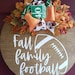 Fall Door Hanger Football Door Hanger Football Sign Fall Door Sign ...