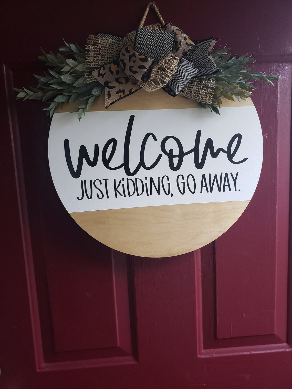 Welcome Door Hanger Front Door Sign Front Door Decor - Etsy