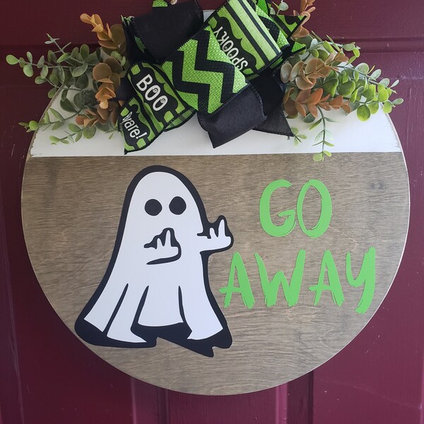 Go Away Front Door Signs - Etsy
