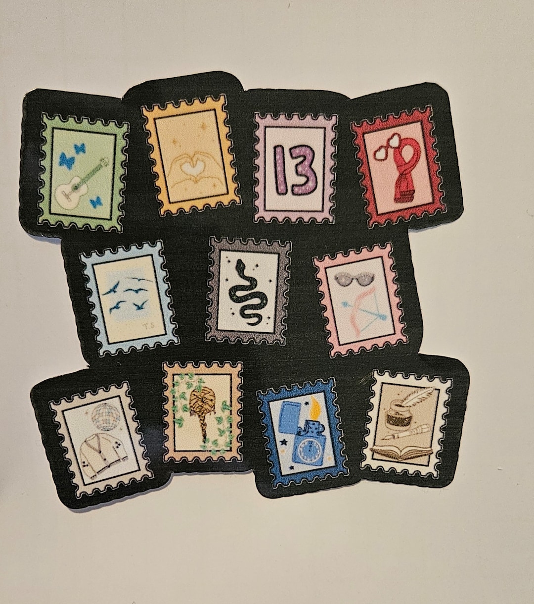 Album Stamp Sticker Laptop Water Bottle Kindle Decal Era Album Stamps ...