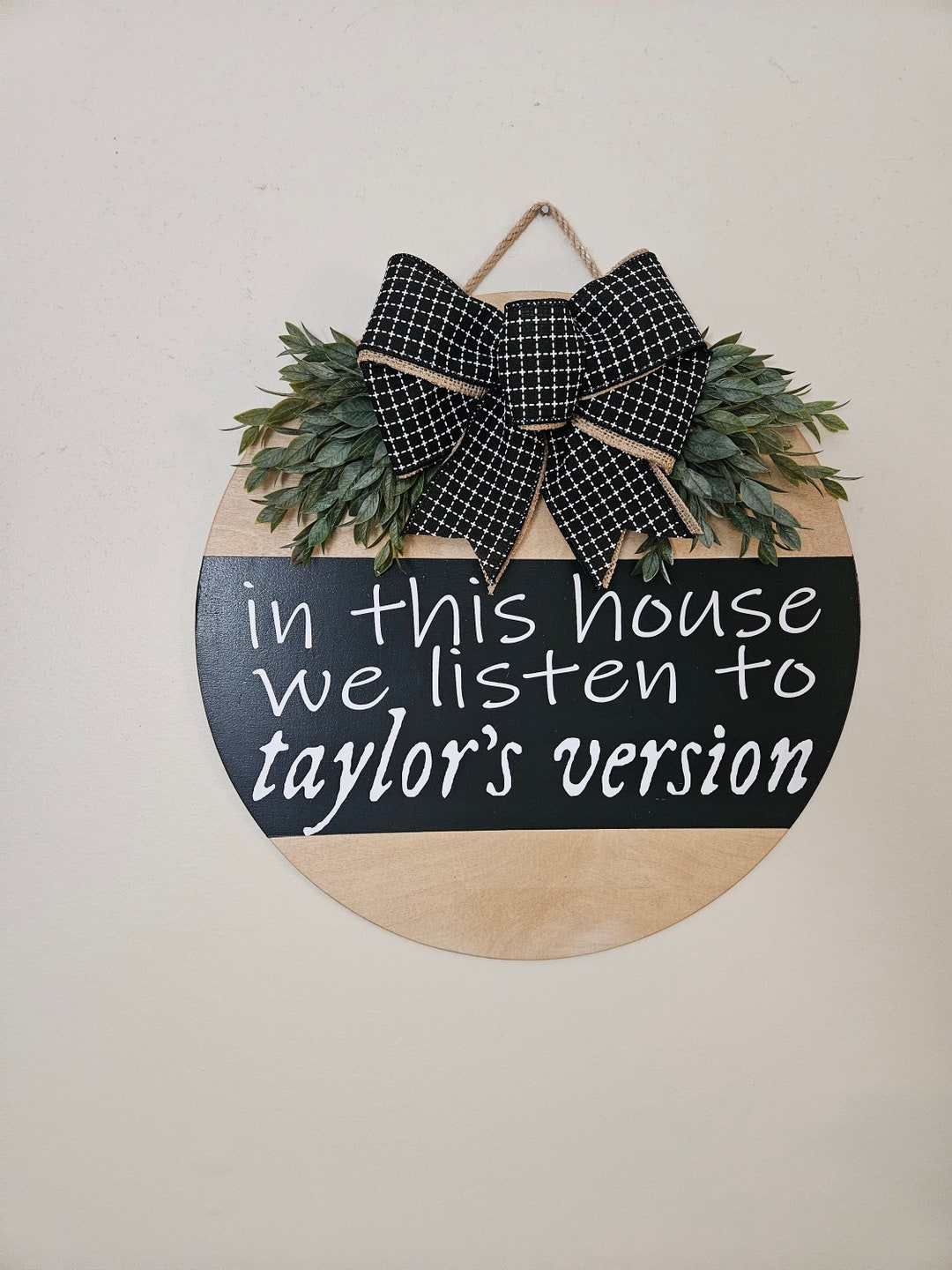 Taylor Inspired Door Hanger, Front Door Decor, Gift Idea for Music ...