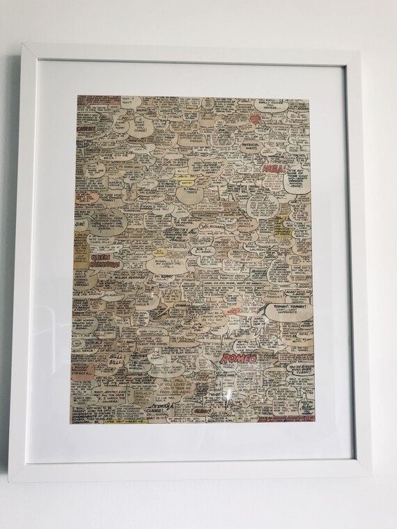 Comic Book Paper Wall Chart - Etsy