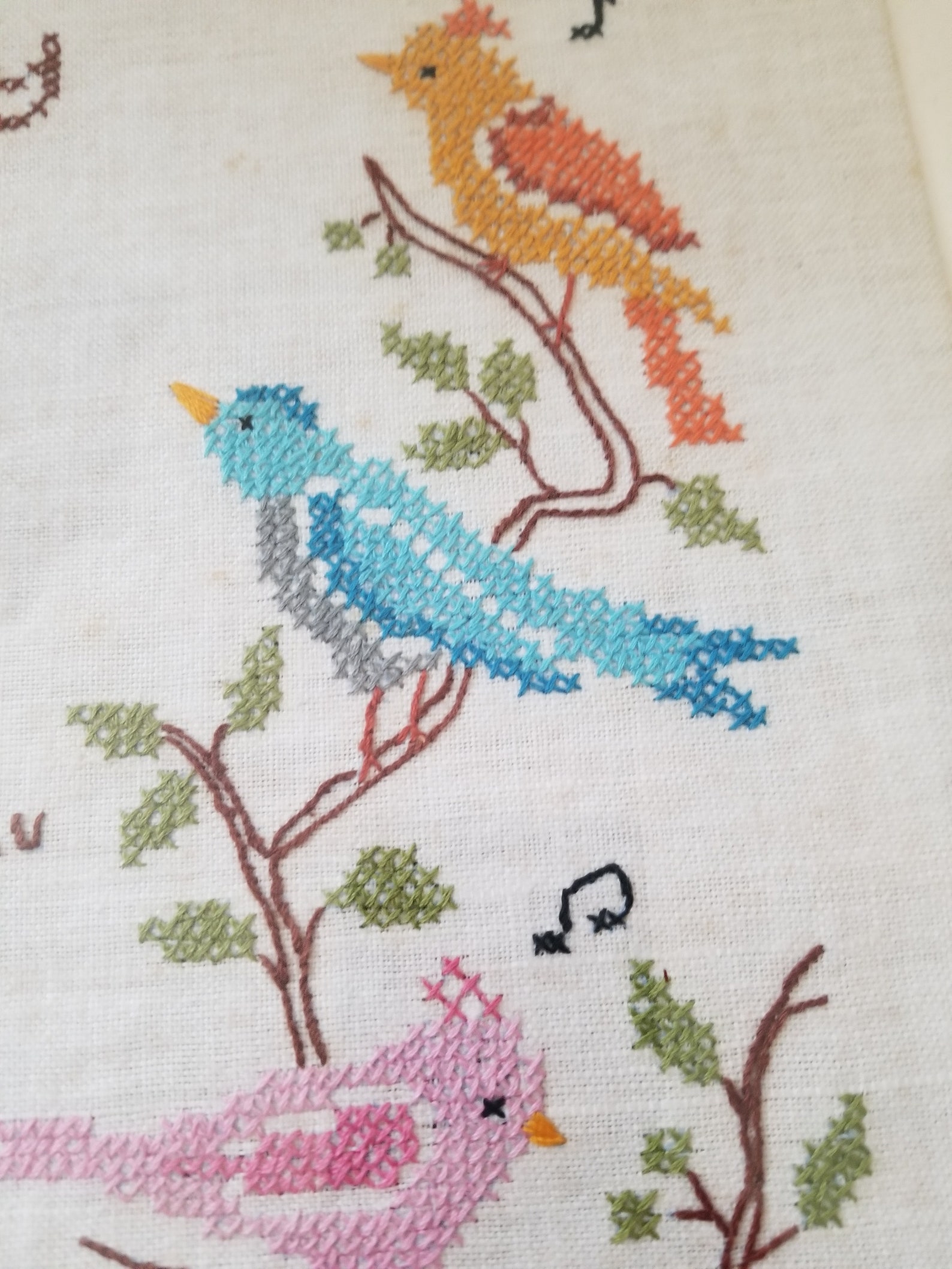 Handmade Vintage Needlepoint Sampler - Etsy