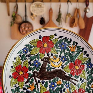 Vintage Greek Handmade Display Plate Pair - Use or Hang - Etsy