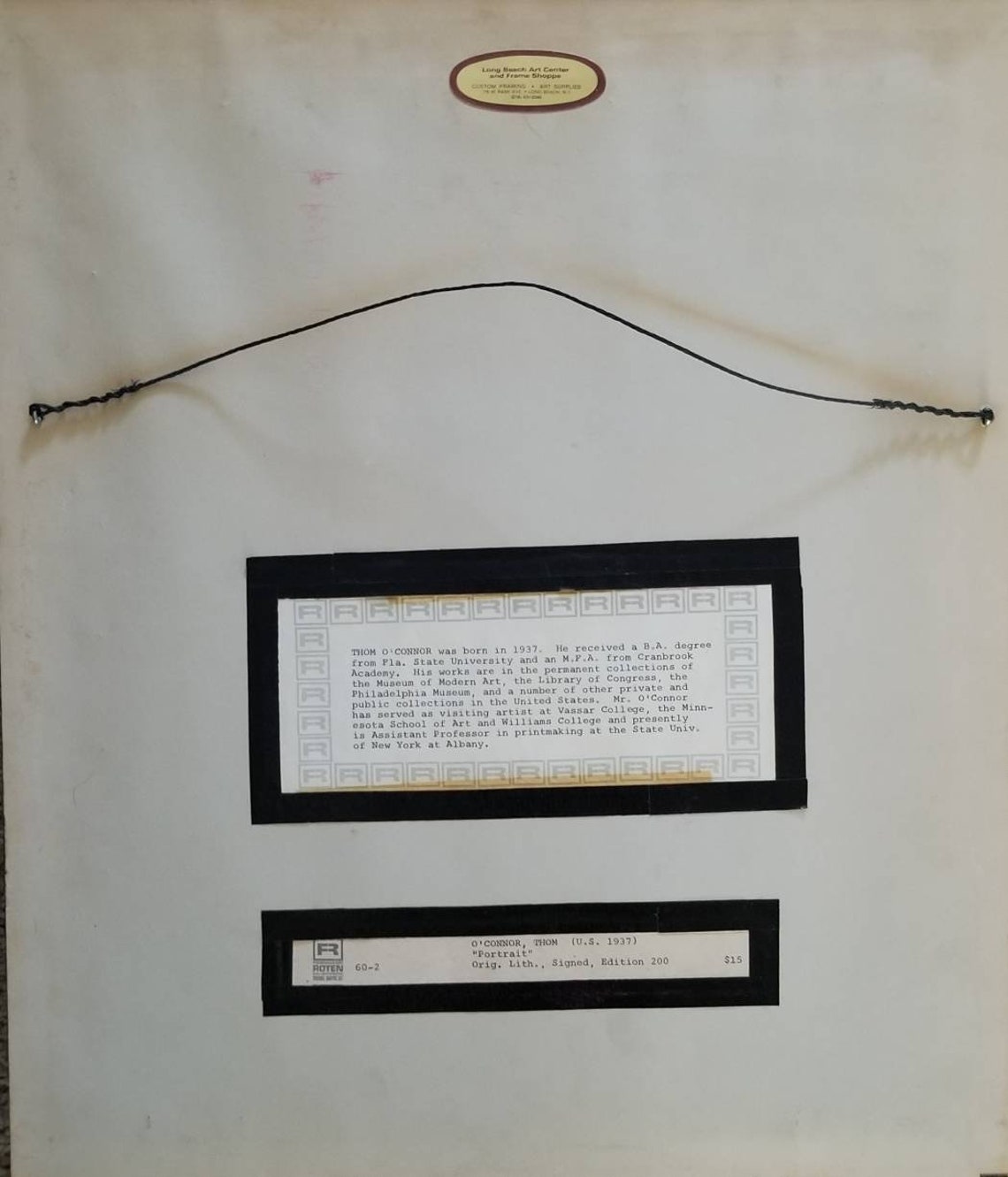 Signed Numbered 1960s Lithograph Portrait by Thom - Etsy