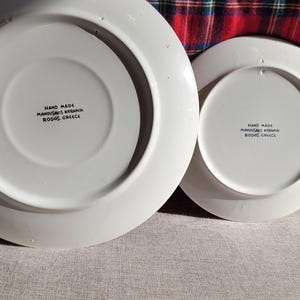 Vintage Greek Handmade Display Plate Pair - Use or Hang - Etsy