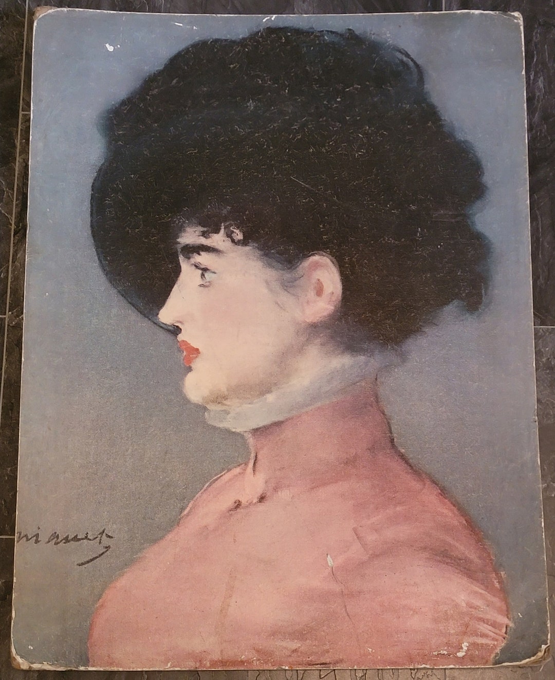 Vintage 1940s Large! Manet "portrait of Irma Brunner Print" - Etsy