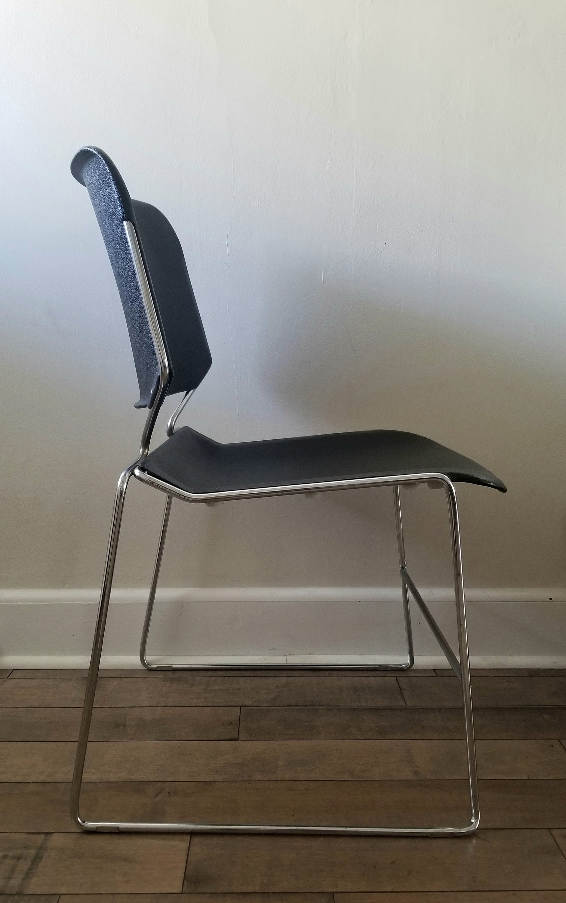 1970s Matrix Chairs 6pc Set Black / Chrome - Heavy - Etsy