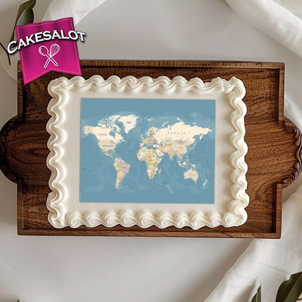 Globe Cake Topper - Etsy