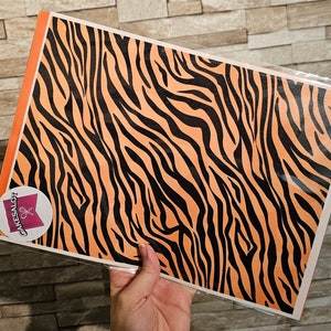 Tiger Edible Print Cake Topper Ribbon Wrap | Wildlife Safari Childrens ...