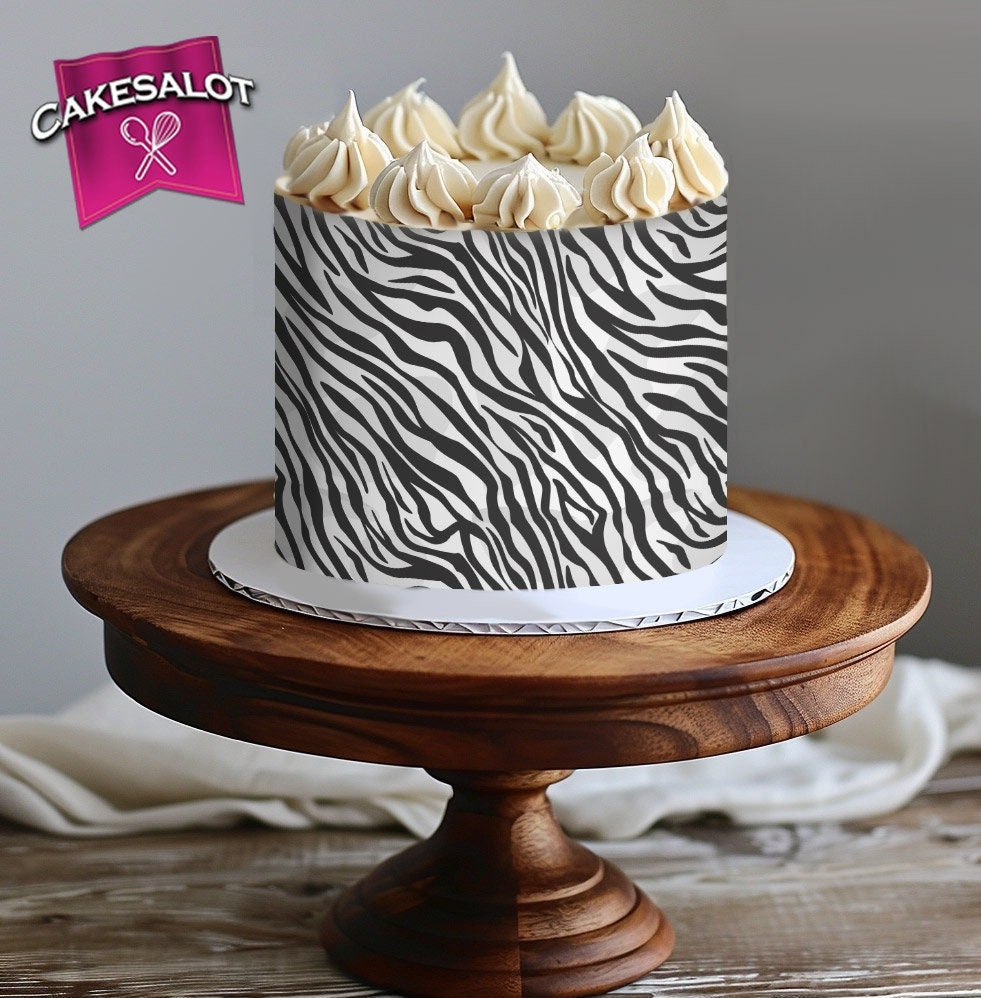 Zebra Stripes Pattern For Cake