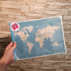 World Map Globe Edible Print Cake Wrap Icing Sheet Topper Travelling ...