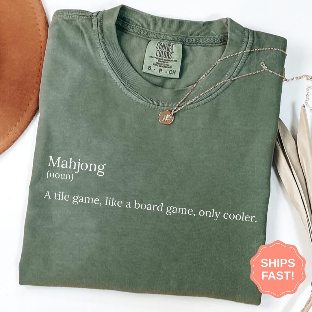 Mahjong Shirt, Mahjong Player Shirt, Game Shirt, Board Game Shirt ...
