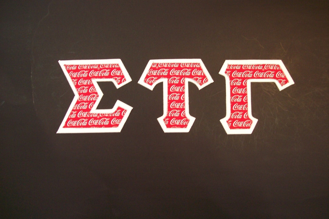 Sigma Tau Gamma Shirt -- Coca-cola on White Twill - Etsy