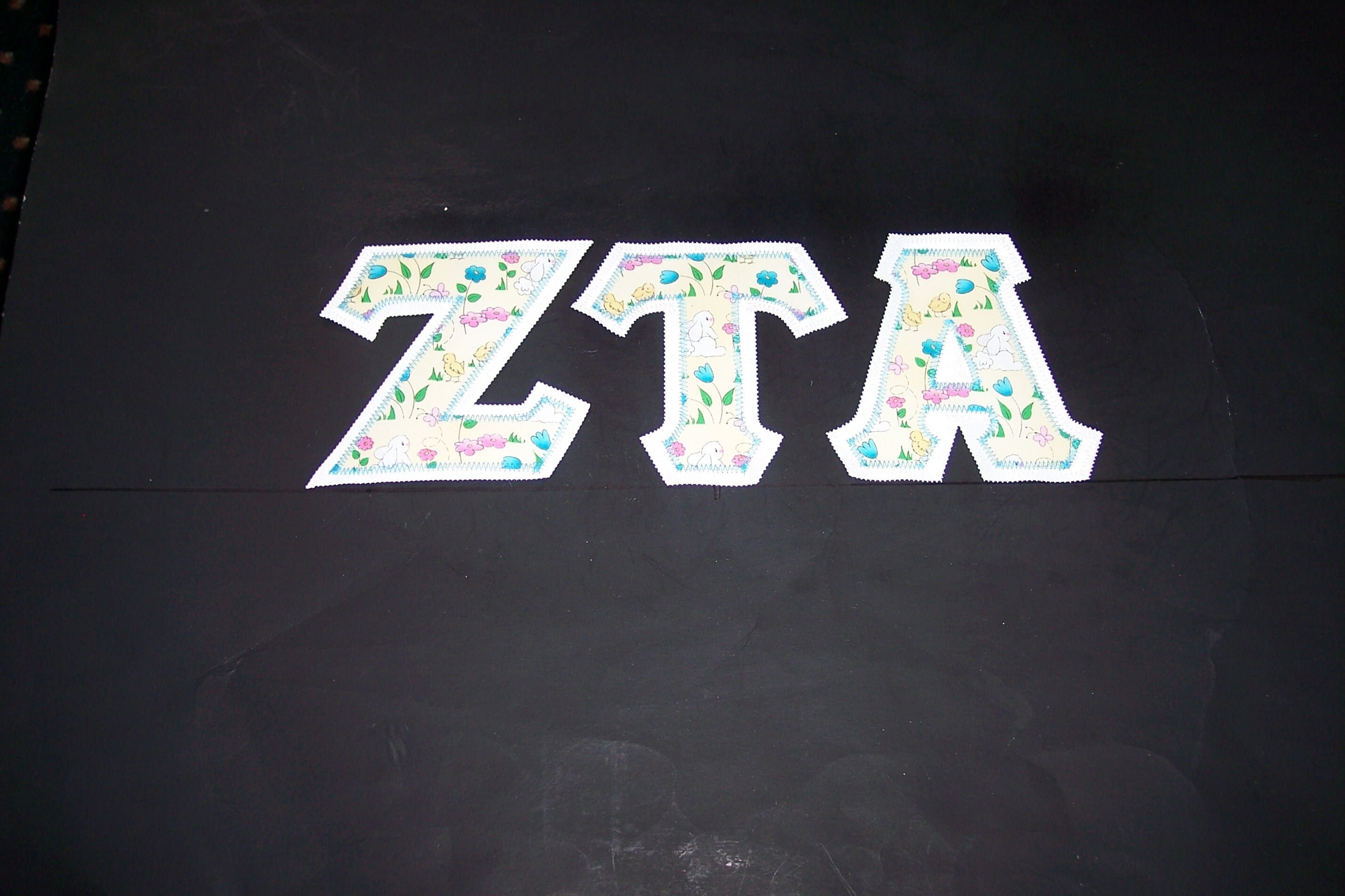 Zeta Tau Alpha Wooden Letters