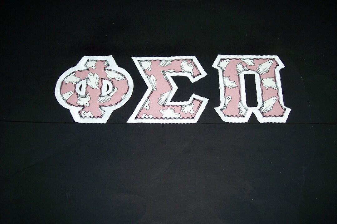 Phi Sigma Pi Shirt -- Pink Ghosts (glow in the Dark) on White Twill - Etsy