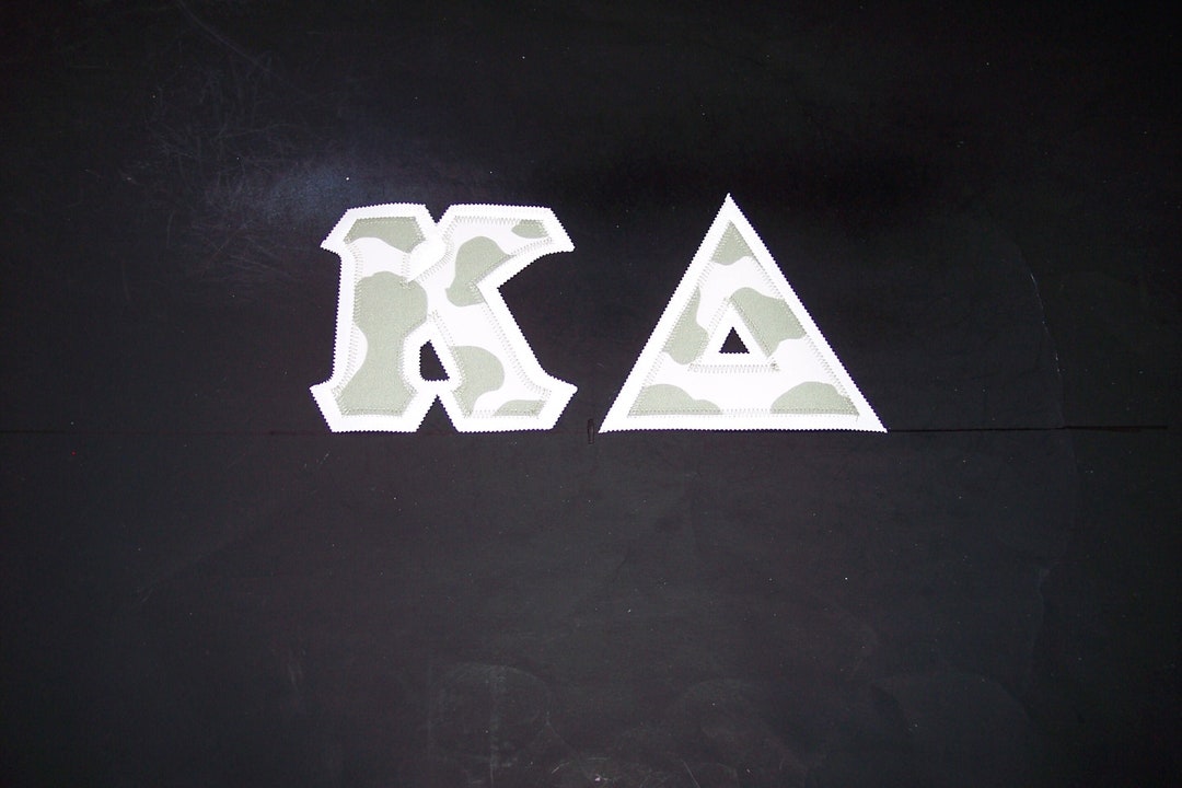 Kappa Delta Shirt -- Sage Green Cow Print on White Twill - Etsy