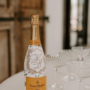 Custom Painted Champagne veuve Clicquot READ DESCRIPTION - Etsy