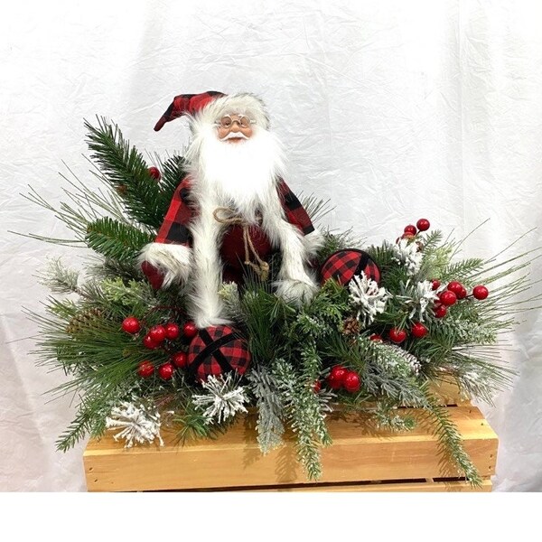 Buffalo Plaid Centerpieces - Etsy