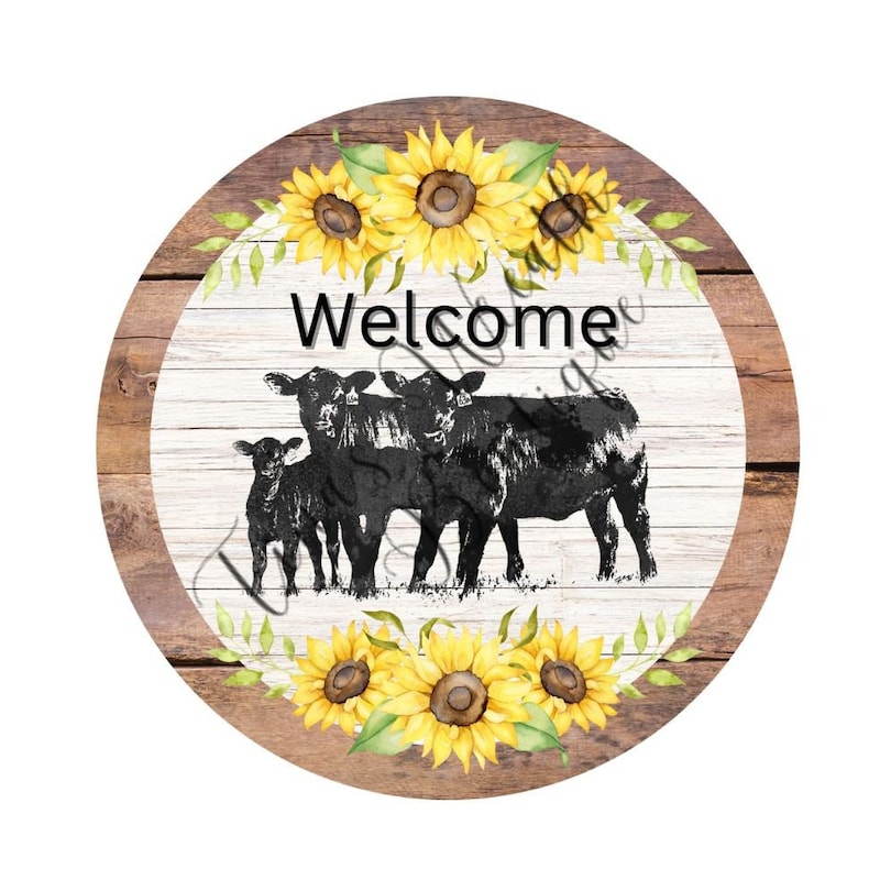 Cow Signs for Wreaths - Etsy