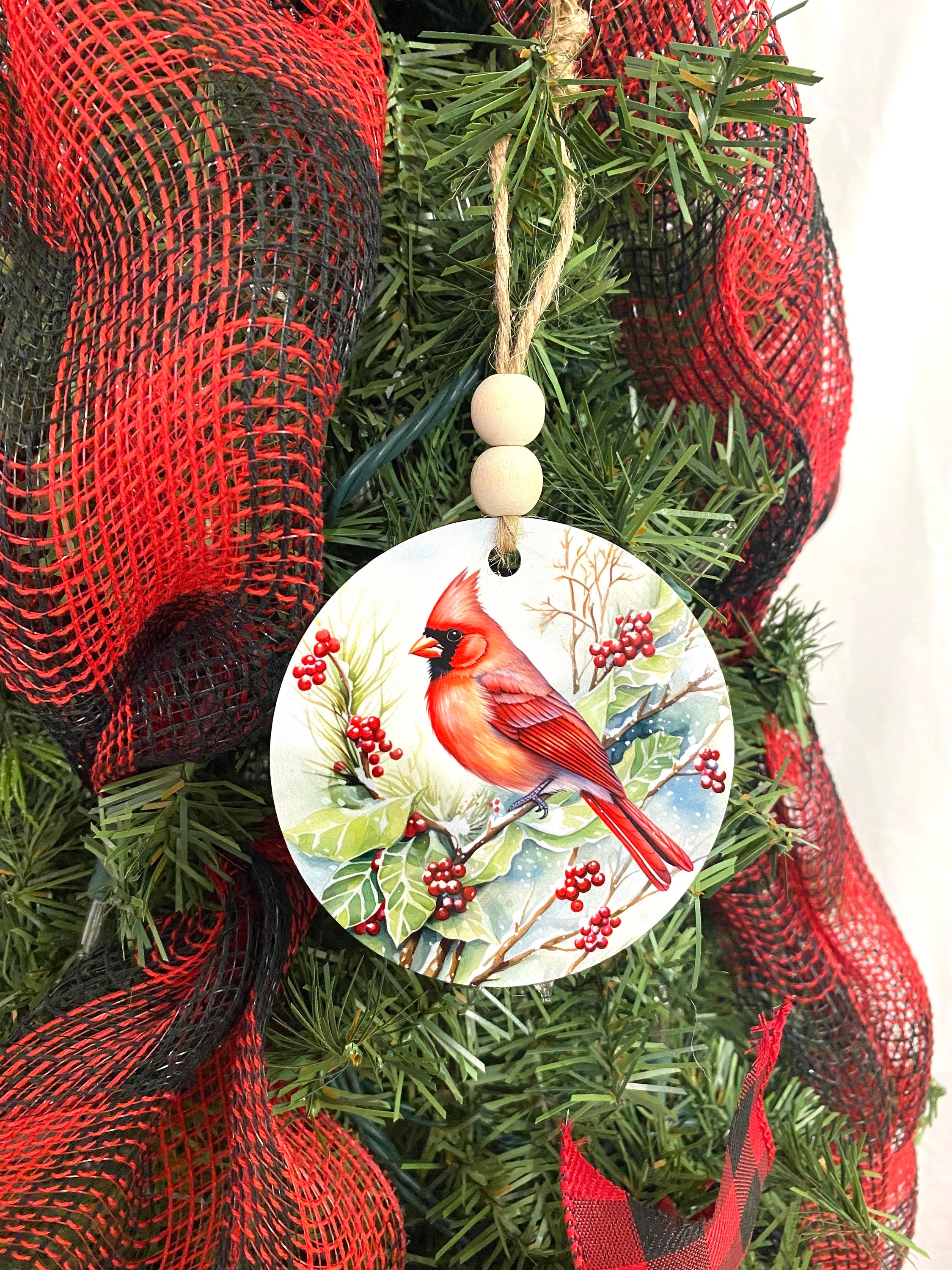 Cardinal Ornament for Christmas Tree, Christmas Gift Idea, Holiday ...