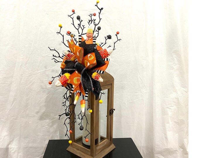 Halloween Lantern Swag, Candy Corn Lantern Swag for Halloween ...