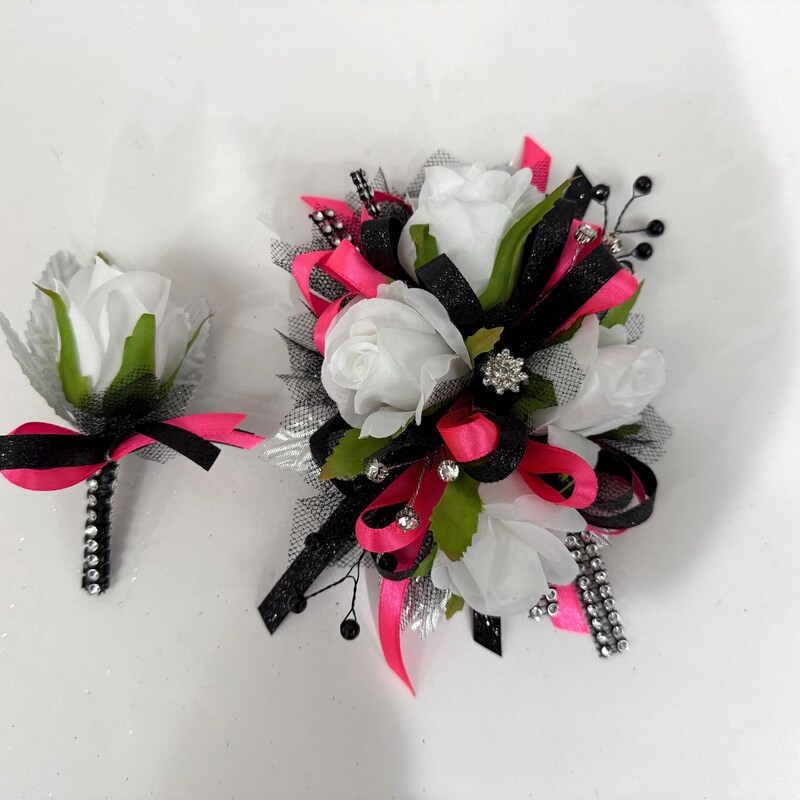 Wrist Corsage Pink - Etsy