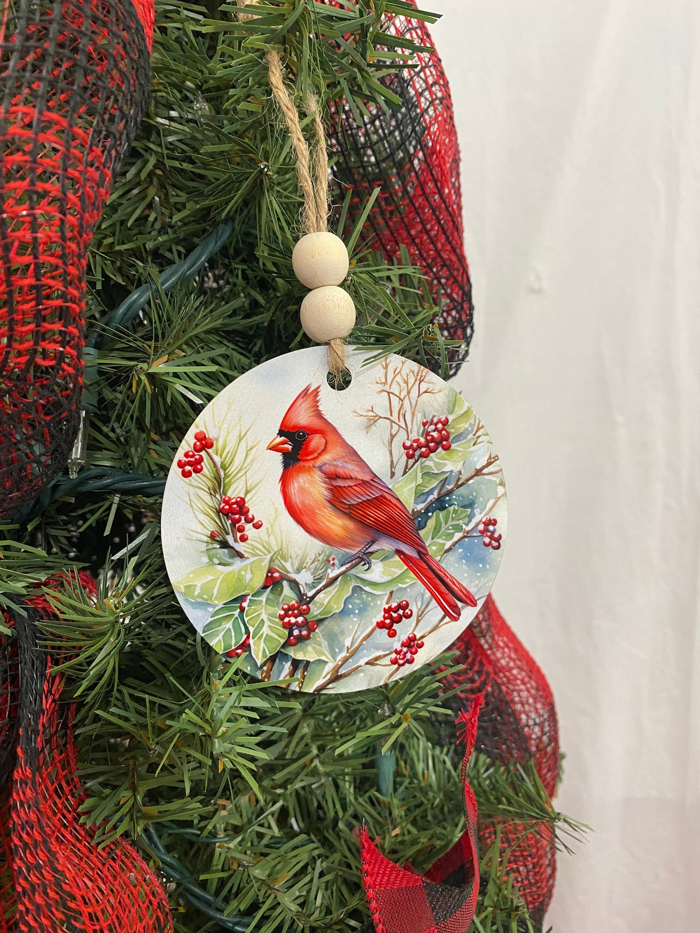 Cardinal Ornament for Christmas Tree, Christmas Gift Idea, Holiday ...