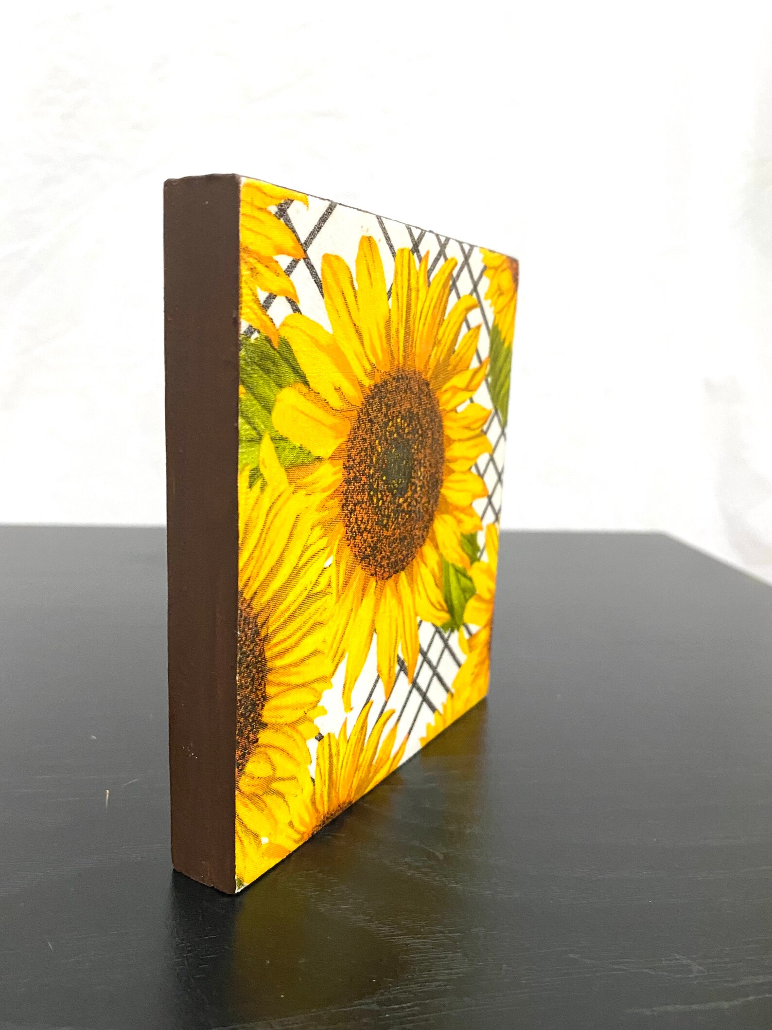 Fall Sunflower Two-tiered Tray Decor Sunflower Shelf Sitter - Etsy