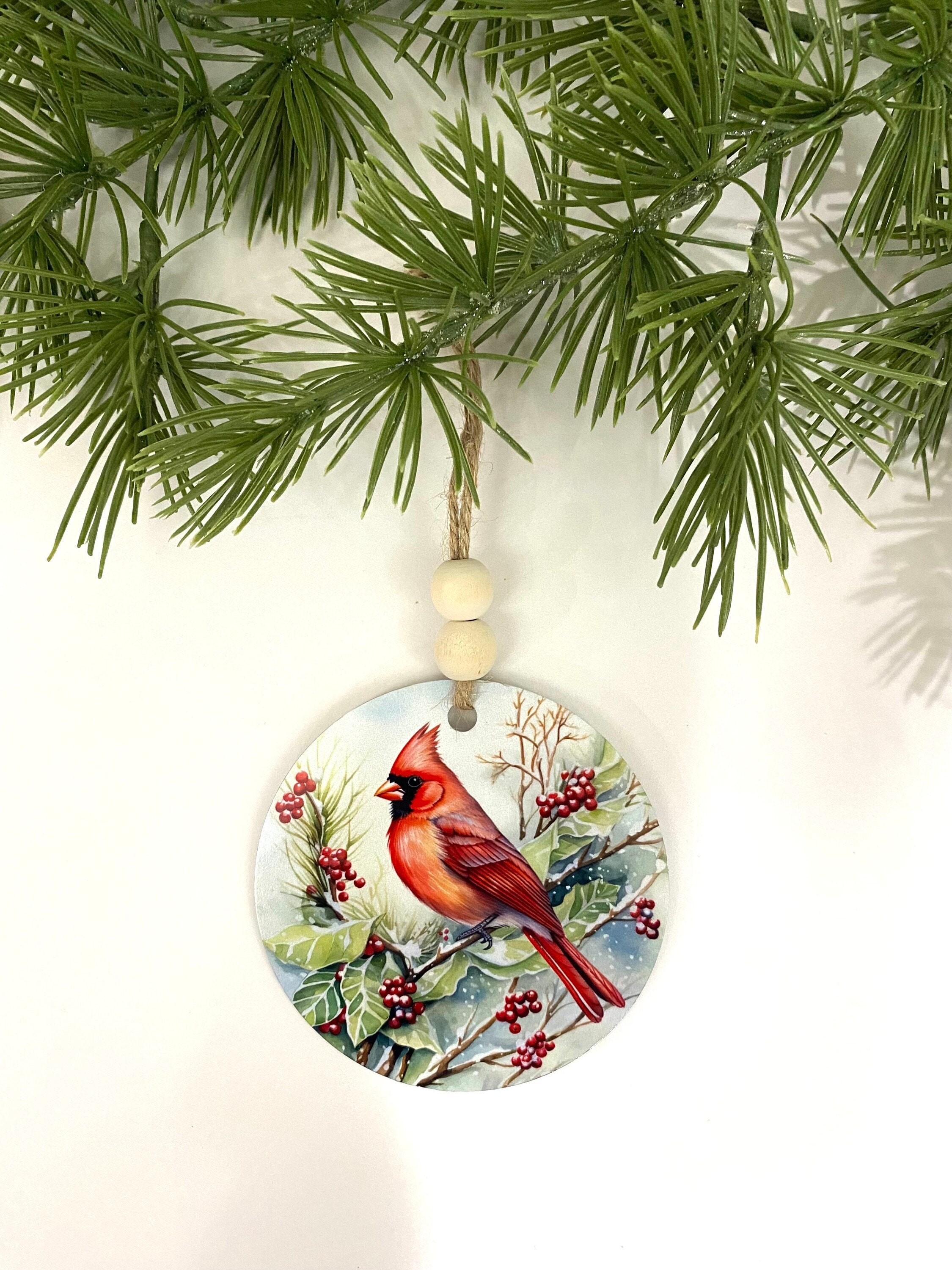 Cardinal Ornament for Christmas Tree, Christmas Gift Idea, Holiday ...