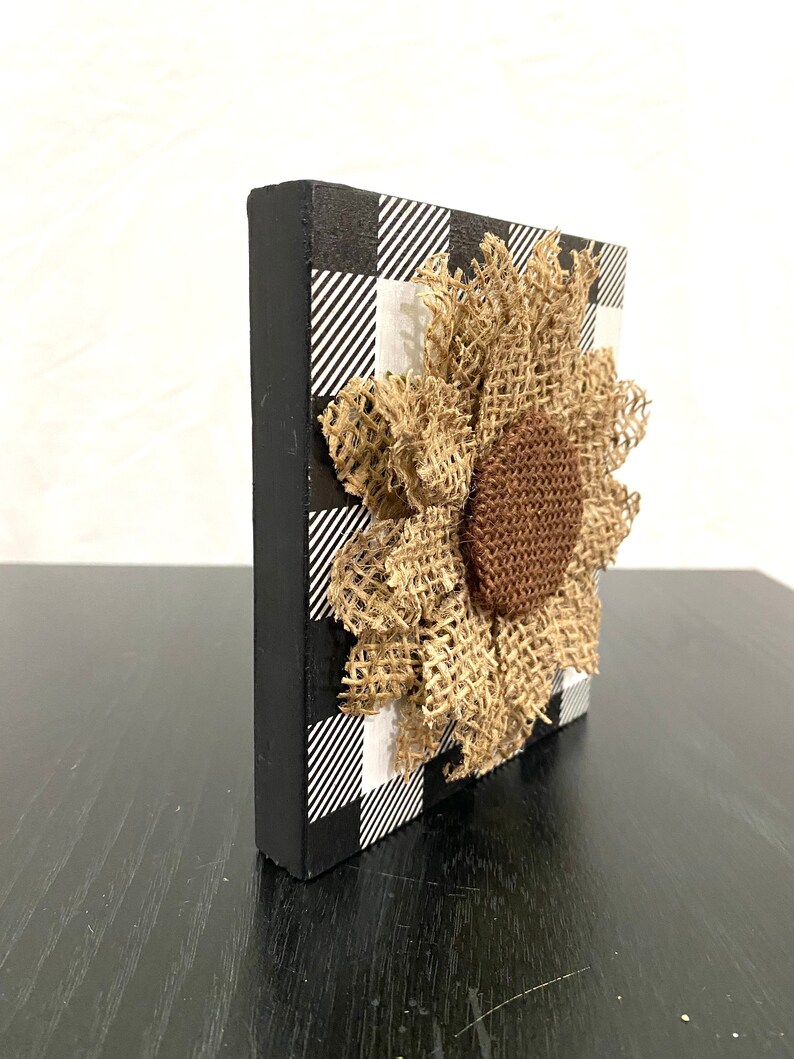 Sunflower Shelf Sitter Farmhouse Tiered Tray Decor Sunflower - Etsy