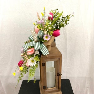 Tulip Lantern Swag for Spring Spring Lantern Swag With - Etsy