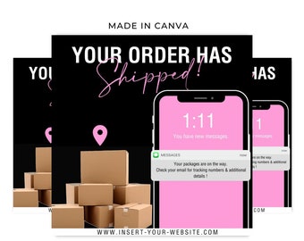 Your Order Has Shipped Template - Etsy