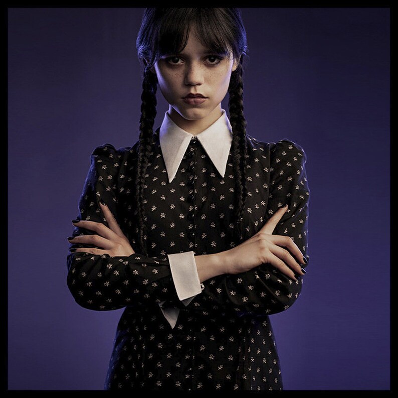 Wednesday Addams Halloween Costume Dusk Girls Dress Etsy