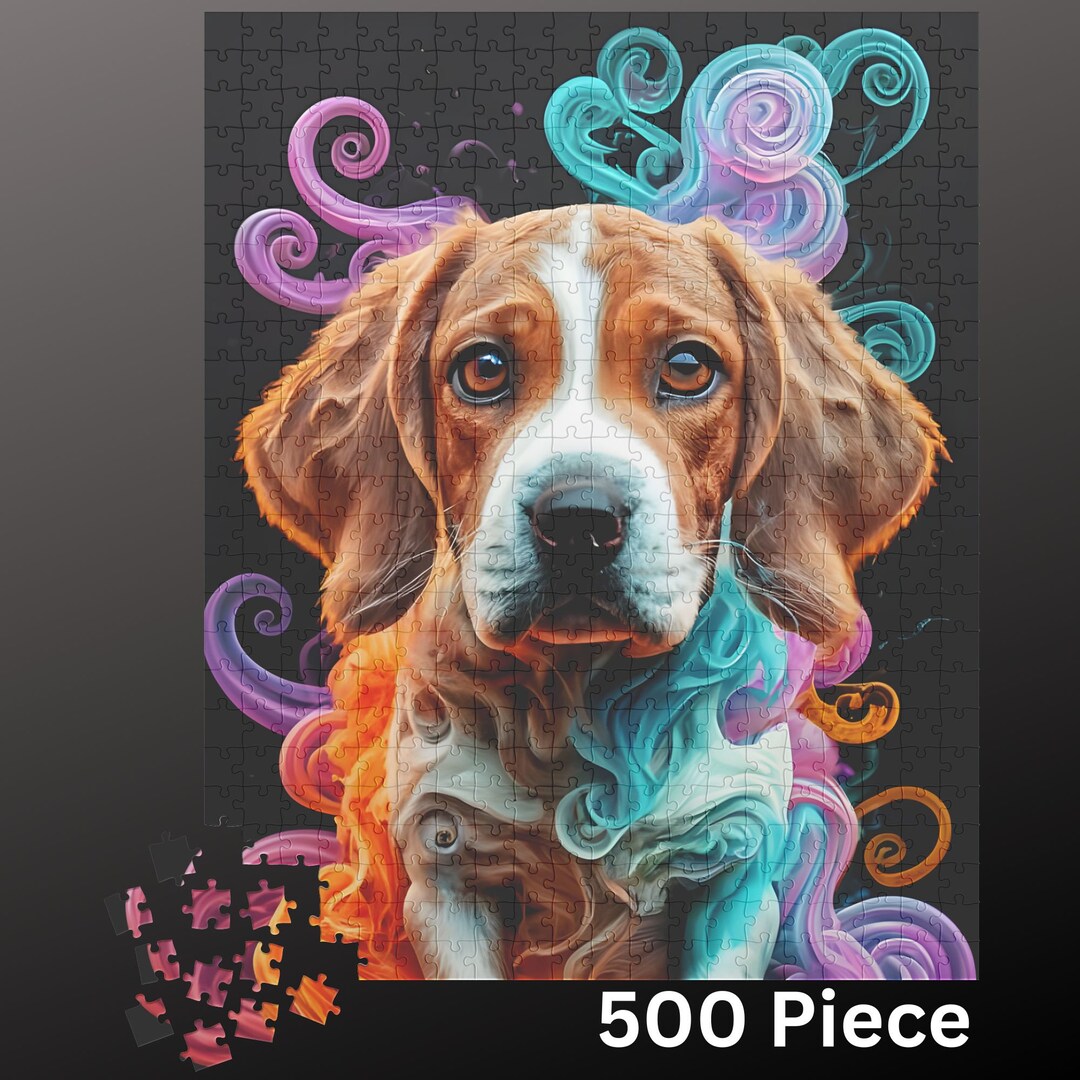 Beagle Jigsaw Puzzle 500pc Dog Lover Gift for Kids Adults - Etsy