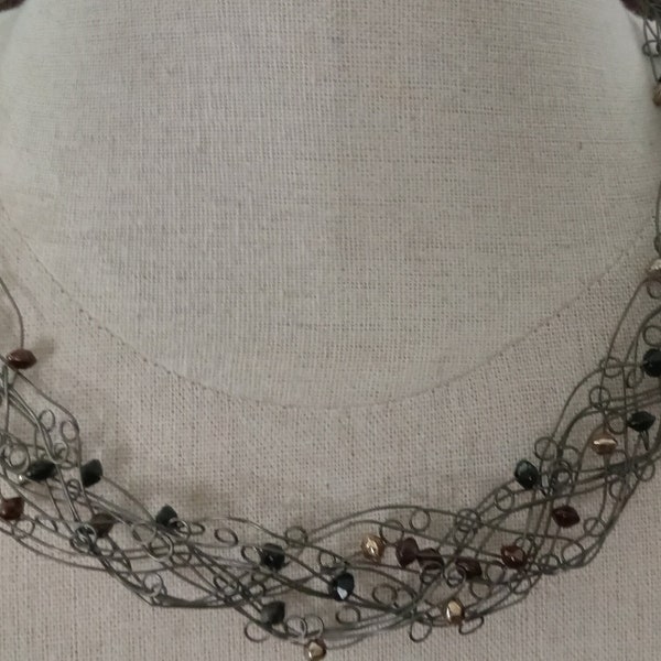 Wire Collar Necklace - Etsy