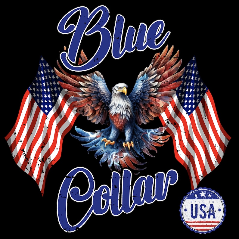 Blue Collar PNG Digital File - Etsy