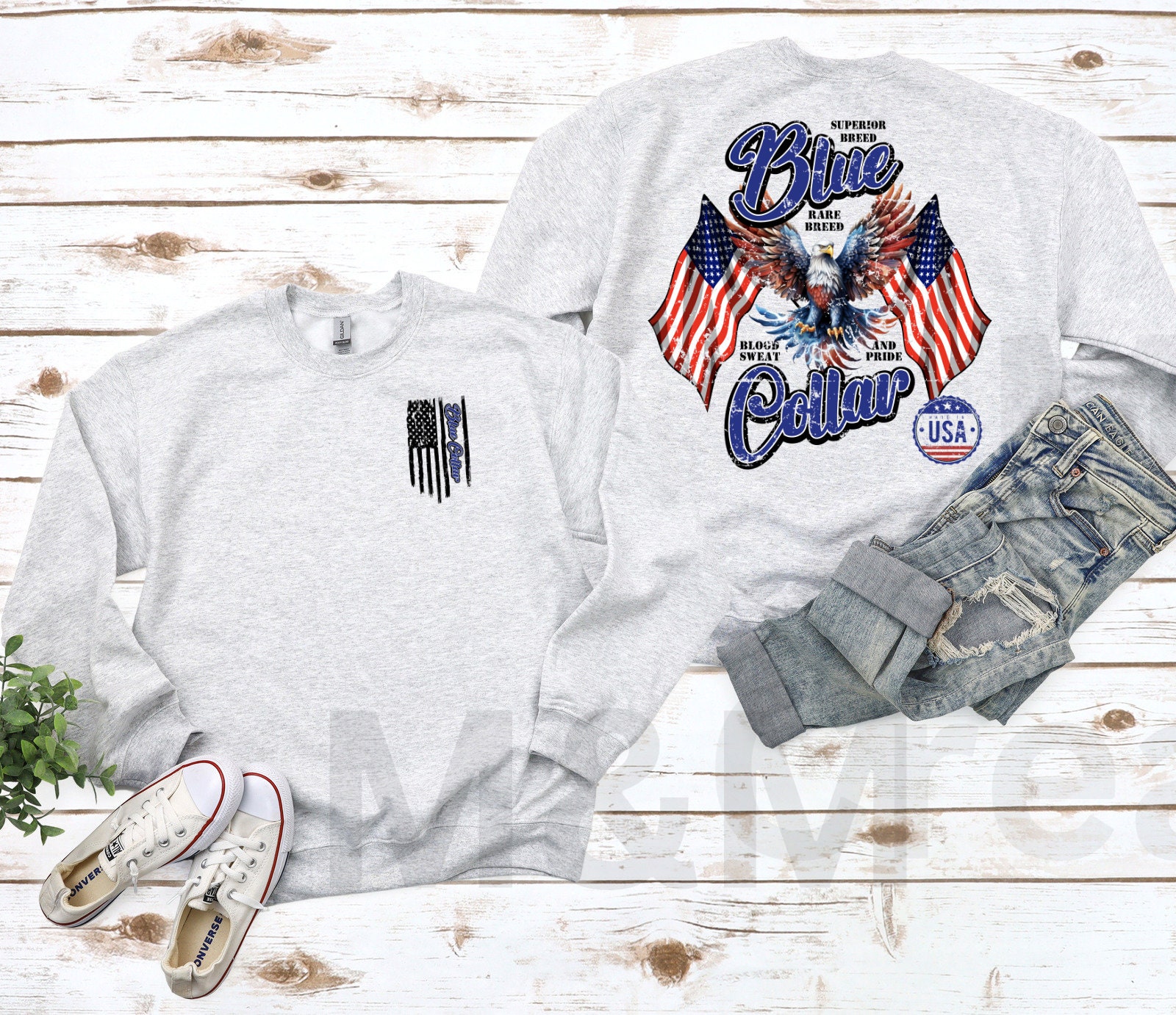 Blue Collar PNG Digital File - Etsy