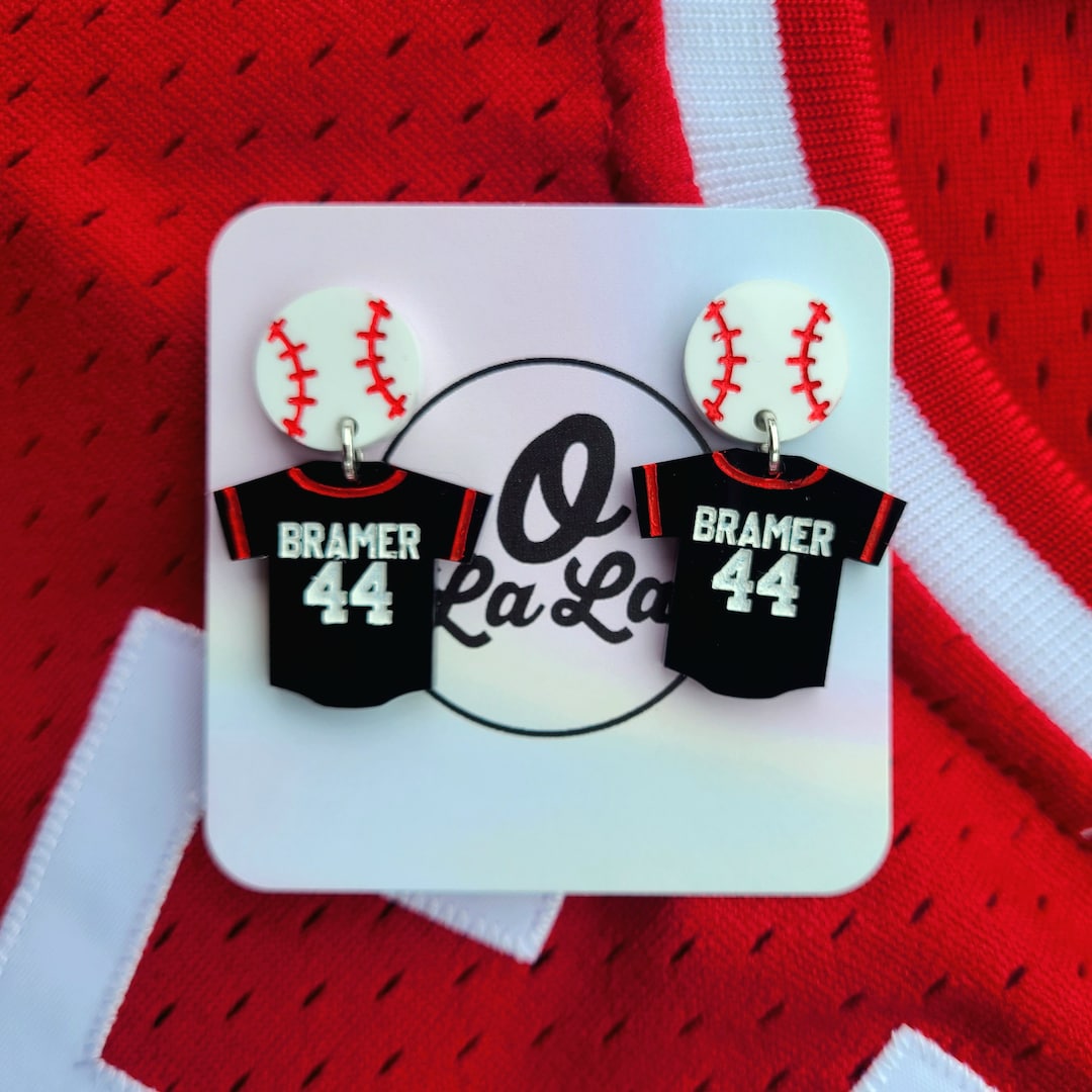 Custom Baseball Jersey Earrings, Tee Ball Earrings - Etsy