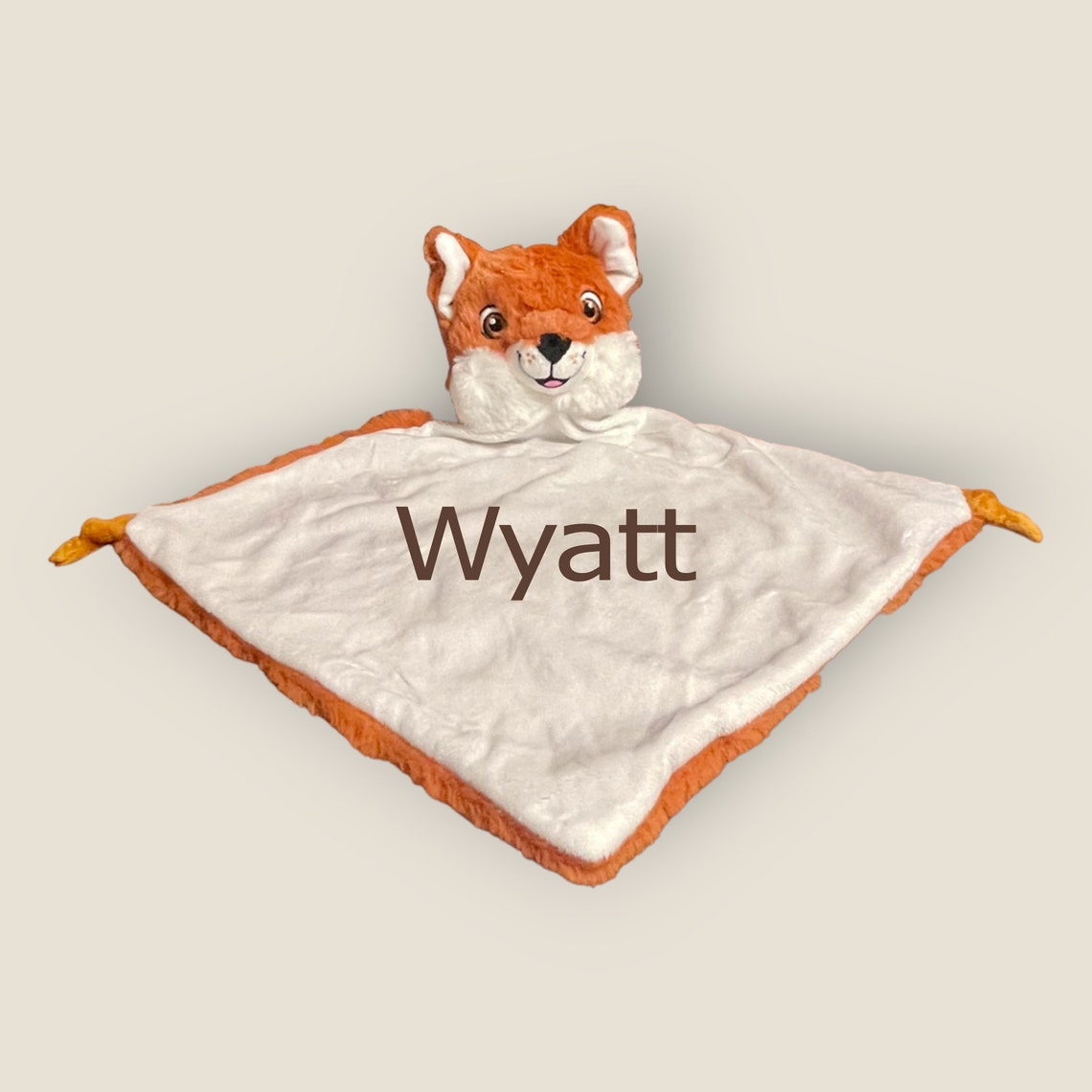 Personalized Baby Fox Security Blanket: Plush Lovey Keepsake - Etsy