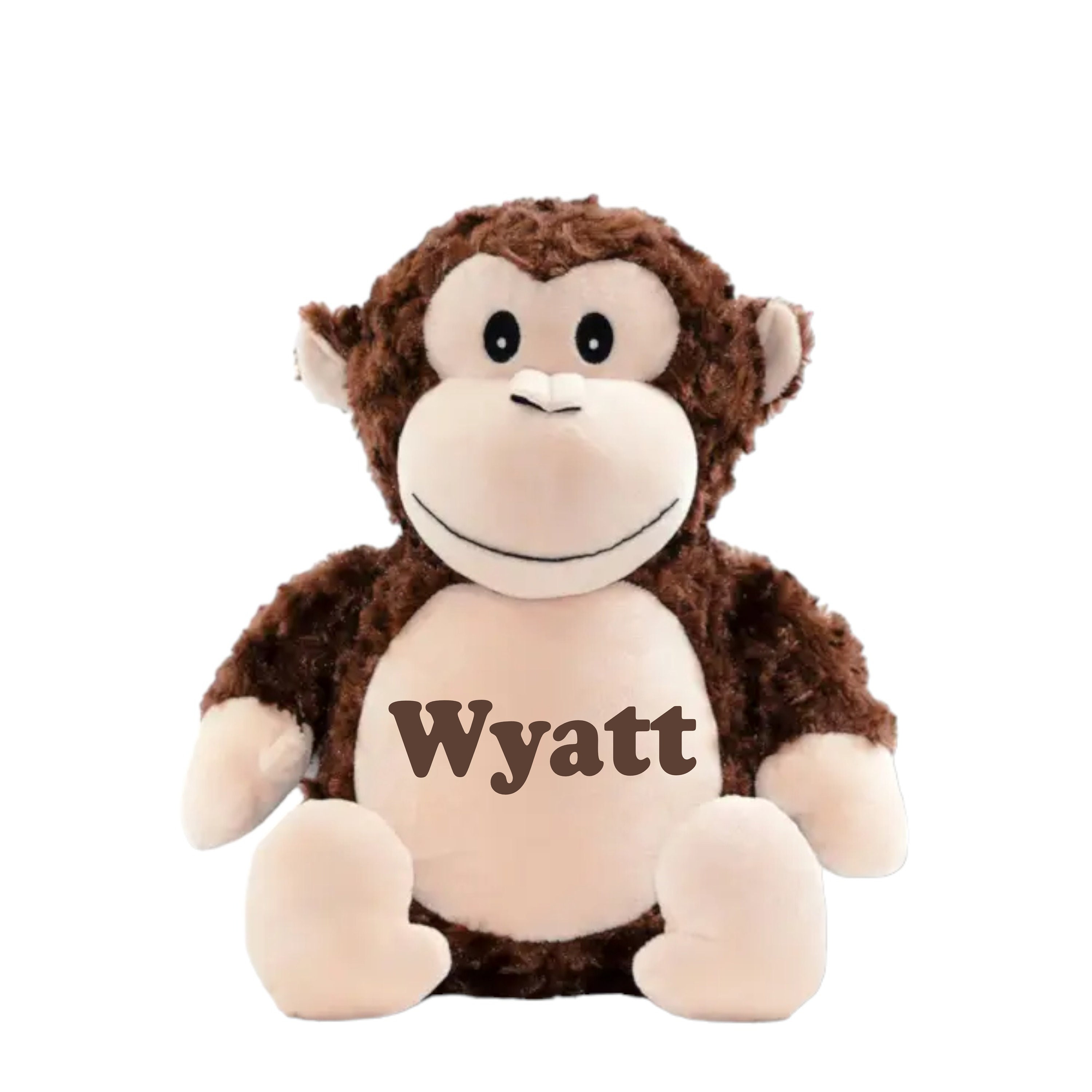 Personalized Baby Birth Stat Plush Monkey, Baby Keepsake, Baby Shower ...