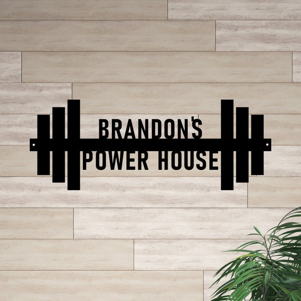 Barbell Custom Sign - Etsy
