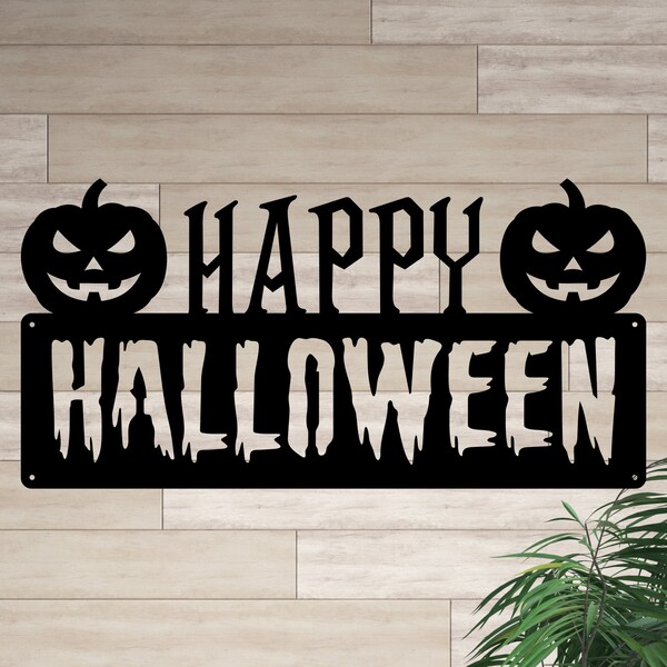 Happy Halloween Sign - Etsy