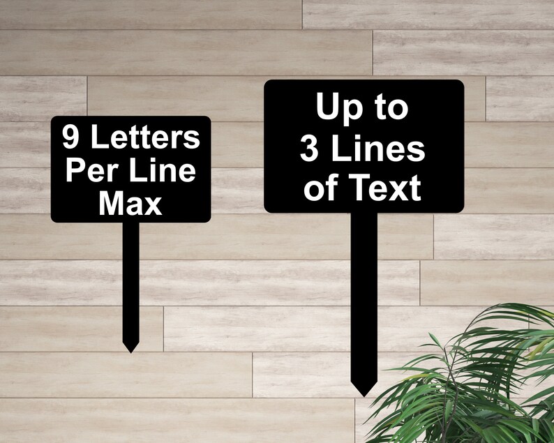 Personalized Garden Stake Sign Yard Stake Sign Custom Text - Etsy