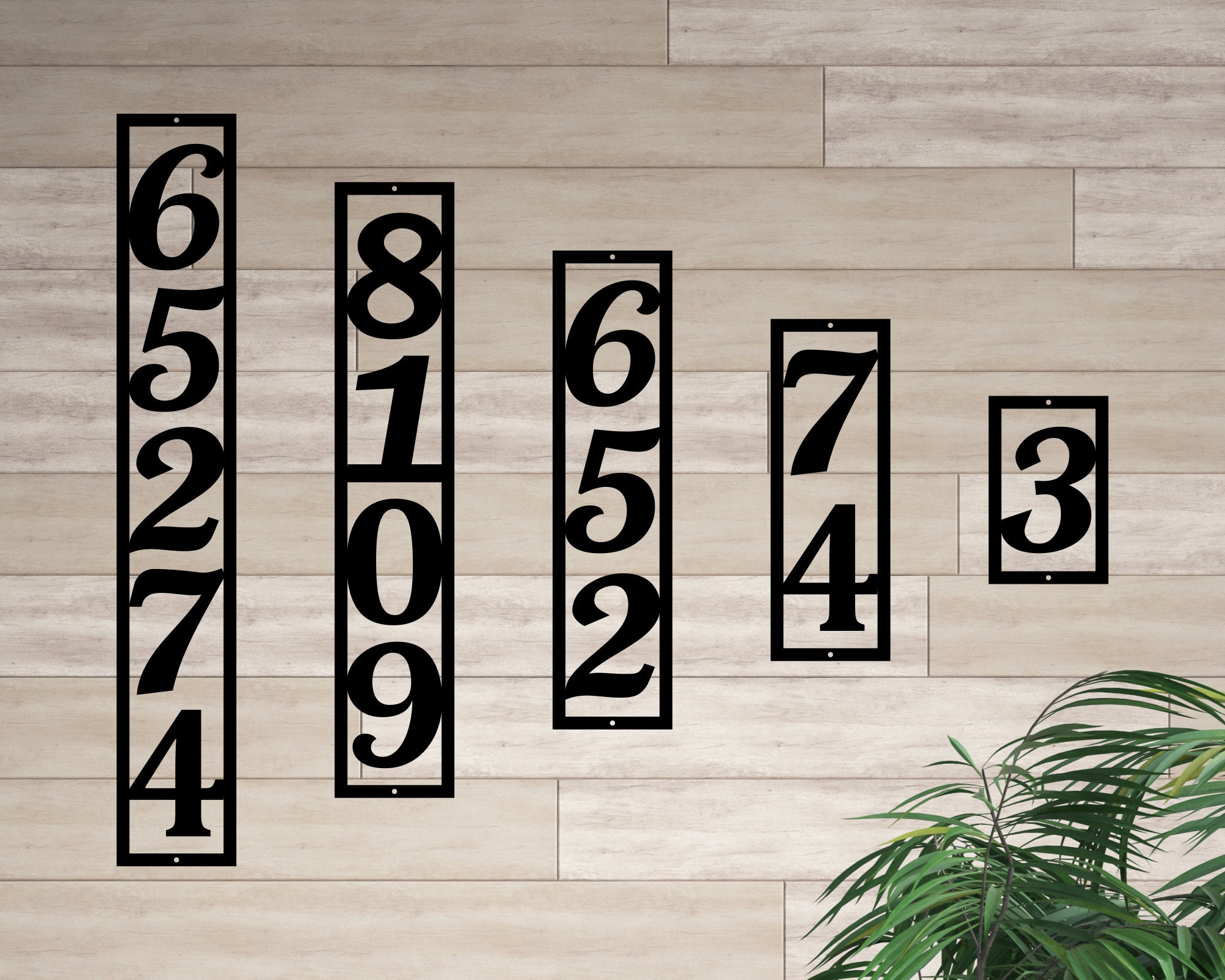 Custom Vertical Address House Numbers 3 1/2 Metal - Etsy