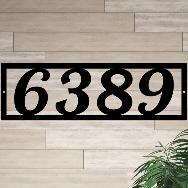 House Numbers Horizontal - Etsy